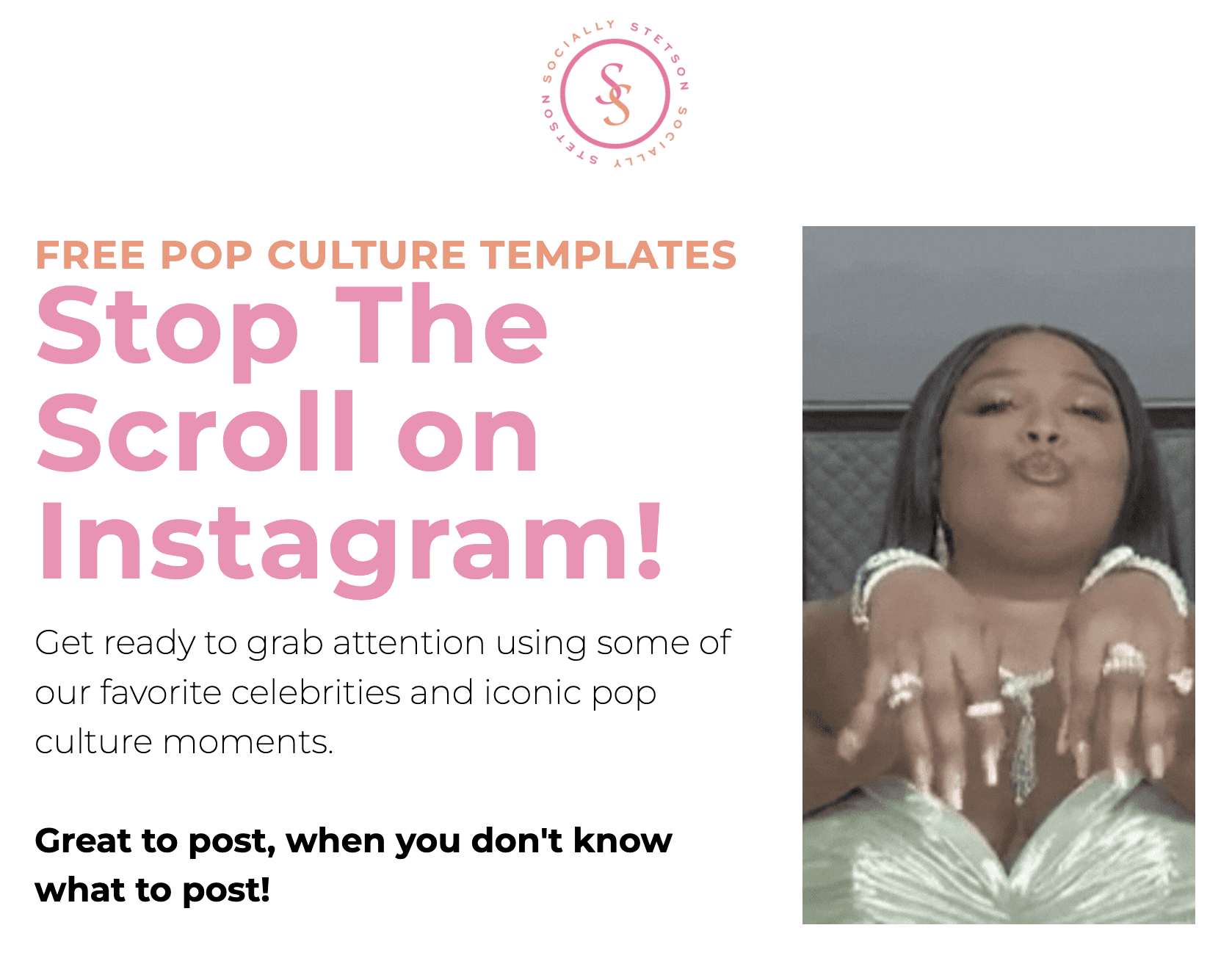 FREE POP CULTURE TEMPLATES!